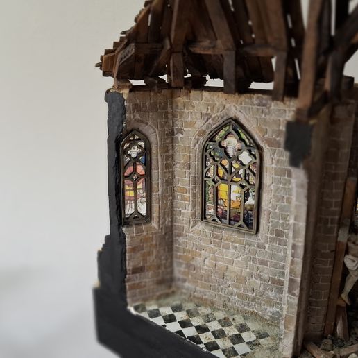 🏗️ 72 scale building material. Gothic Church windows・ STL File for 3D ...