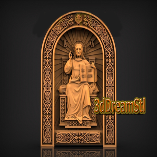 STL file Savior on the Throne STL model, CNC router engraver, artcam, aspire, cnc files, wood ...