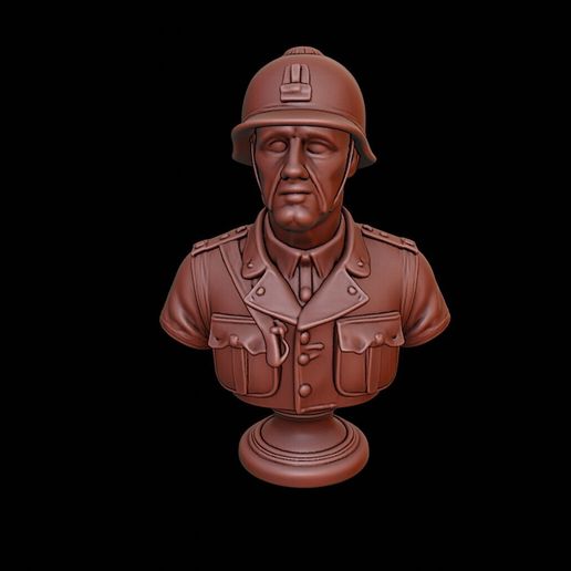 3D file WW2 Soldier Bust 🫡 ・3D printing template to download・Cults