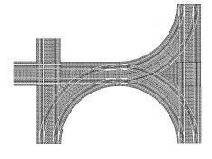🚋 Tram track Y junction curve 250r part1 section 00 gauge・ 3D File for ...