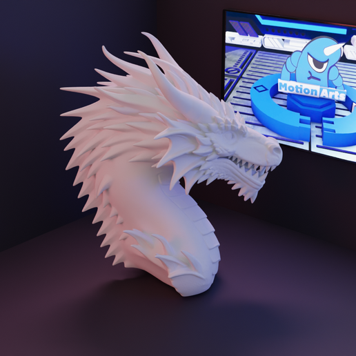 🐉 Dragon Head・Free STL File for 3D printing・Cults