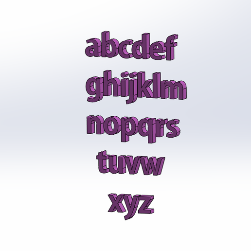 👽 3D Printable Alphabet Letters A-Z – Bold Block Style・Free STL File ...