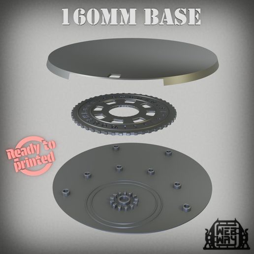 STL file Wound-counter base 160mm 🎲 ・3D print design to download・Cults