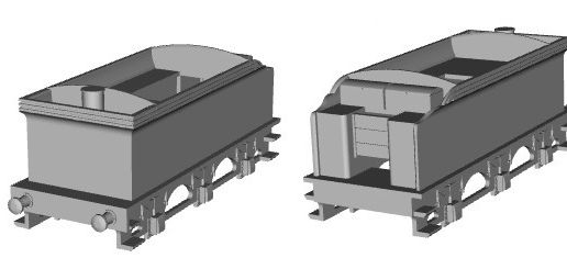 🚂 NER P3 Class(LNER J27) Tender for J27 (final condition) 1/43 scale ...