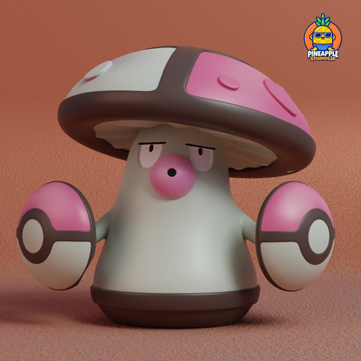 🐉 Pokemon - Foongus, Amoongus and Brute Bonnet・ STL File for 3D ...