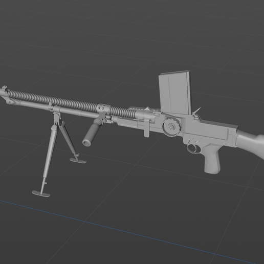 OBJ file Czech ZB-26 light machine gun 3D model material 🔫 ・3D printer ...