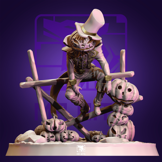 🎃 Lord Mc Pumpkin - the Scarecrow・ STL File for 3D printing・Cults