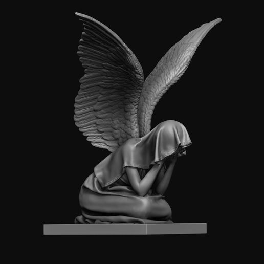 👼 Angel Statue・ STL File for 3D printing・Cults