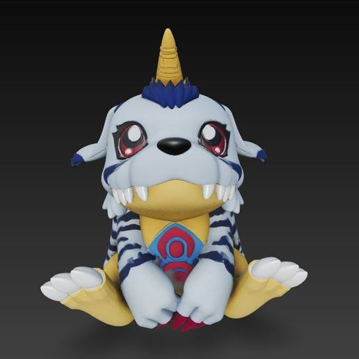 🐉 gabumon chibi digimon・ STL File for 3D printing・Cults