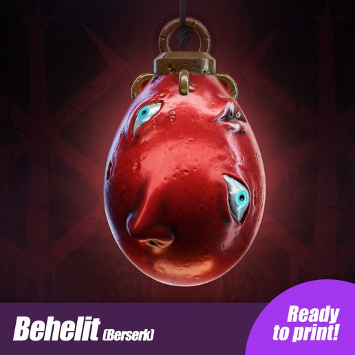 🥚 Berserk Behelit, King's Egg 3D Model Ready to Print・ STL File for ・Cults