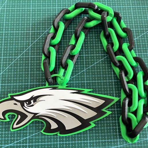 🏈 PHILADELPHIA EAGLES CHAIN・ STL File for 3D printing・Cults