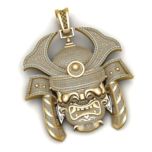 🗡️ Hip Hop Samurai Head pendant 3D print model・ STL File for 3D ...