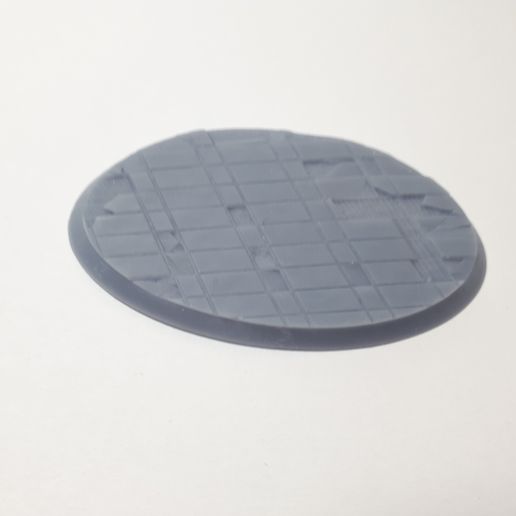 🎲 Oval bases set for tabletop, textured: Tiles135C・3D Print with the ...