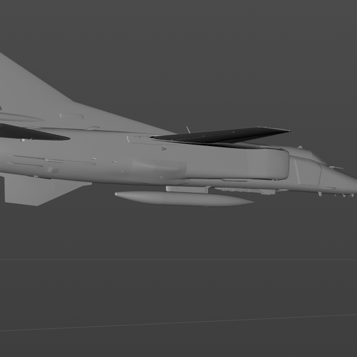 ️ Digital model of the Soviet MiG-27k fighter・ OBJ File for 3D printing ...