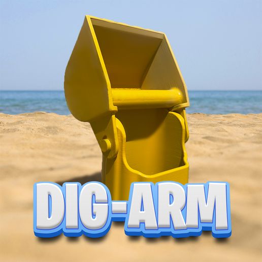 💪 DIG-ARM | SAND EXCAVATION ARM・ STL File for 3D printing・Cults