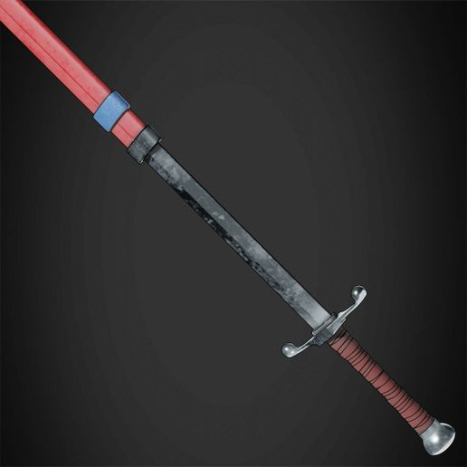 🐉 Dragon Ball Trunks Sword and Scabbard for Cosplay・ STL File for 3D ...
