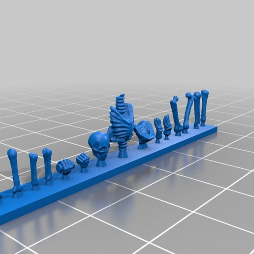 💀 Fully Customizable Skeleton Miniature・Free STL File for ・Cults