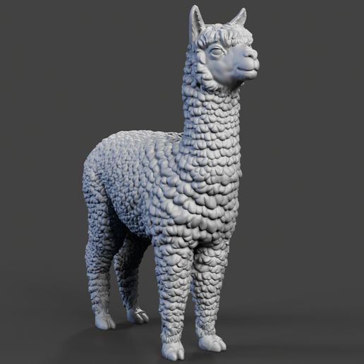 🦙 Alpaca 3D print model・ STL File for 3D printing・Cults