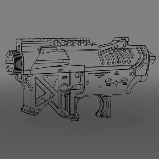 🔫 Airsoft M4 Speedsoft Receiver Body Kit・ 3MF File for 3D printing・Cults