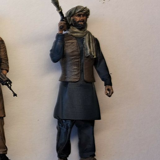 🔫 Terrorist Freedom Fighter Taliban Figure・ STL File for ・Cults