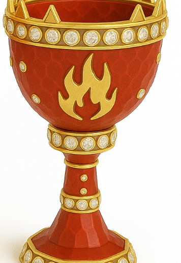 🔥 Fire Element Goblet – Fantasy 3D Printable Chalice・ STL File for 3D ...