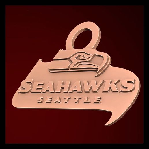 🛡️ NFL Seattle Seahawks Keychan Shield Printable and Renderable・ 3D ...