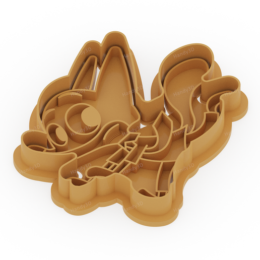 🏃 Nick Wilde Running Cookie Cutter - 9cm・ STL File for 3D printing・Cults