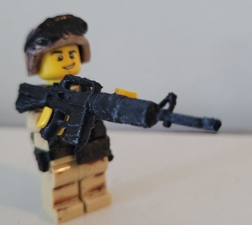 🎲 Lego Brickarms remix: M16A2/A3・Free STL File for 3D printing・Cults