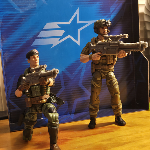 🔫 GI Joe Laser Gun, 2 sizes, 6” Action Figure Accessory, GI Joe ...