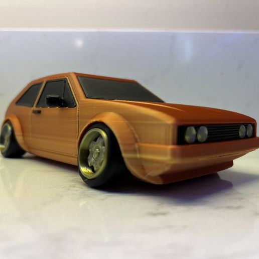 3D printer VW Scirocco MK1 (Stanced wheels) • made with Tronxy Crux 1・Cults