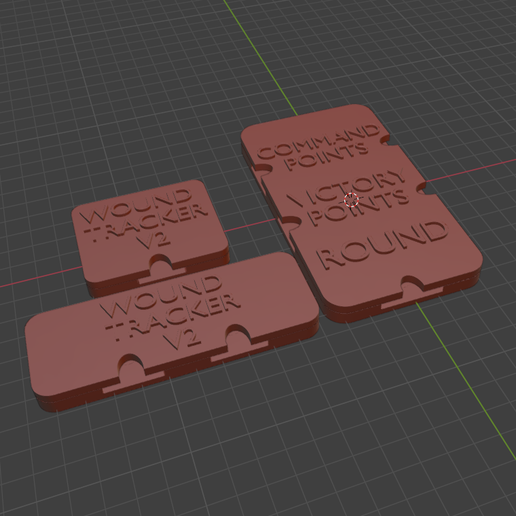 STL file Command Point/Victory point/Round counter + wound counter V2 🦸 ...