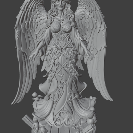👼 Guardian Angel of Grandmothers – High Detail FDM-Tested Statue STL ...