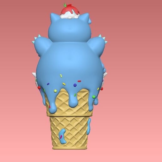 🐉 POKEMON- Snorlax Ice Cream・ 3D File for ・Cults