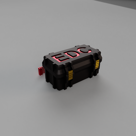 📦 EDC Rugged Box・Archivo 3D Gratis para Impresión 3D・Cults