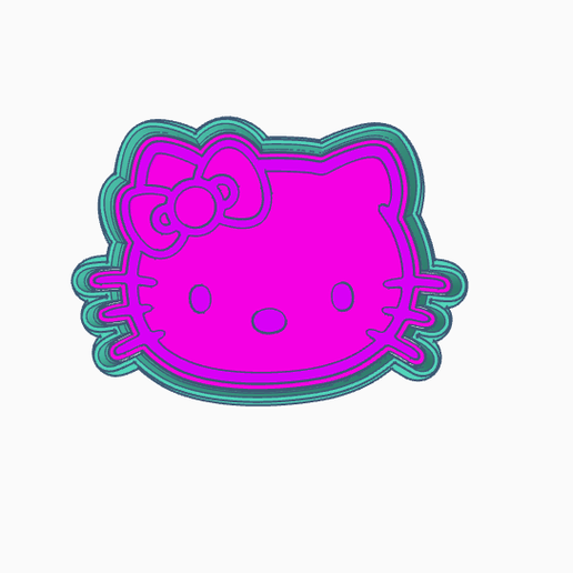 hello kitty vector face