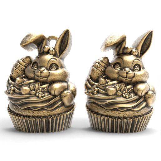 🐇 rabbit cup cake decor・ STL File for 3D printing and CNC machining ...
