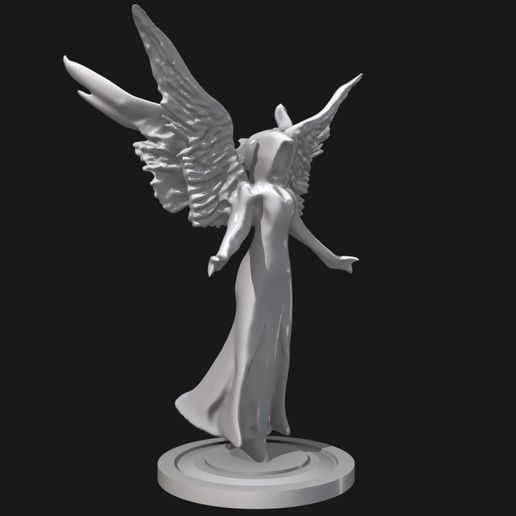 STL file Ange Mystique aux Quatre Ailes – Élégance Céleste 🗿 (OBJ)・3D ...