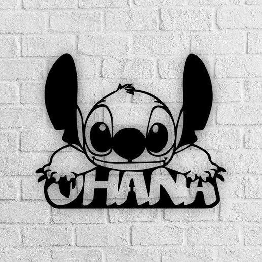 🖼️ Cuadro 2D Stich - Lilo y Stich・Archivo STL para Impresión 3D・Cults