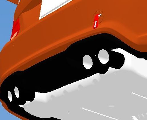 STL file Rear Lip Diffuser 🚗 ・Model to download and 3D print・Cults