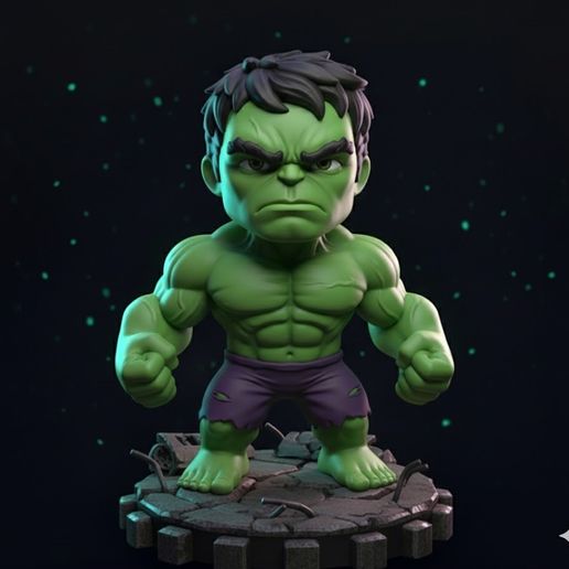 hulk chibi stl