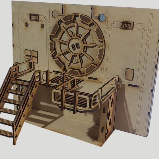 👽 Fallout vault・ DXF File for 3D printing and CNC machining - Laser ...