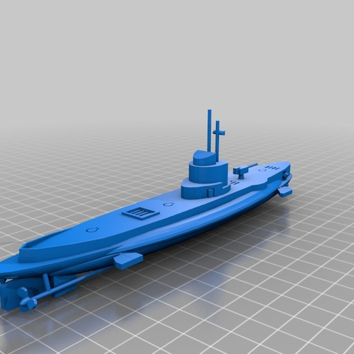 🛥️ Type U-31 Uboat・ STL File for ・Cults