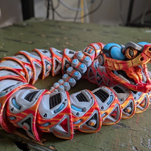 🤖 RoboRattler, Robot Rattlesnake, Articulated Figure・3D Print with the ...