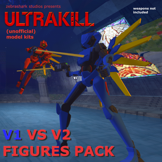 🤖 1/12 Ultrakill v1 buildable model kit figure 2.0・Free 3D File for 3D ...