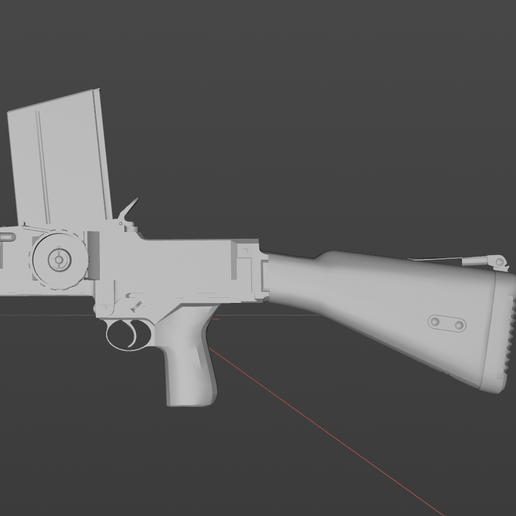 OBJ file Czech ZB-26 light machine gun 3D model material 🔫 ・3D printer ...
