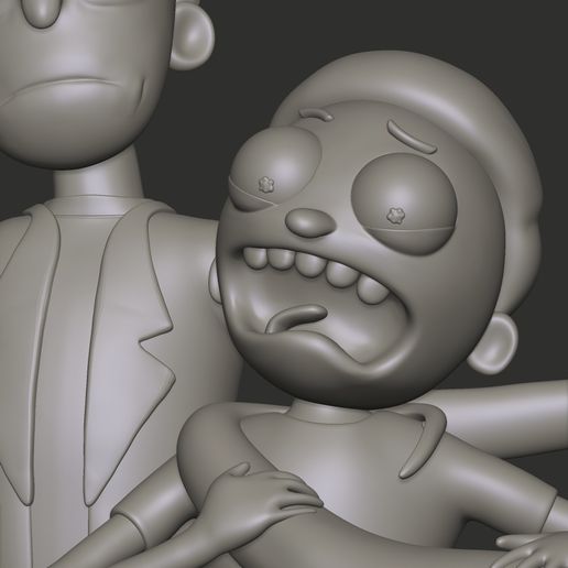 STL file Rick and Morty 👾 ・3D printer model to download・Cults