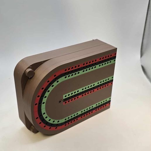 ♟ PRINT IN PLACE TRAVEL CRIBBAGE BOARD・ STL File for 3D printing・Cults