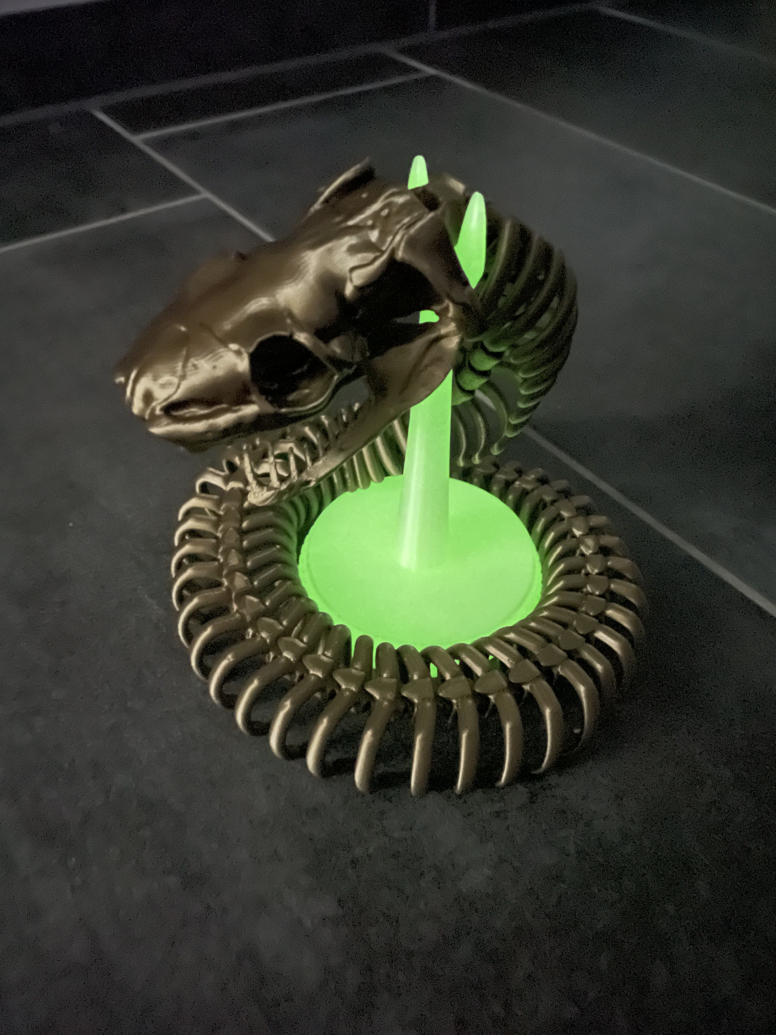 3D printing ARTICULATED SKELETON SNAKE • made with Modified Eryone ER ...