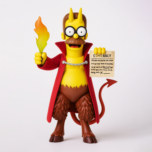 😈 Devil Ned Flanders toy・ STL File for 3D printing・Cults