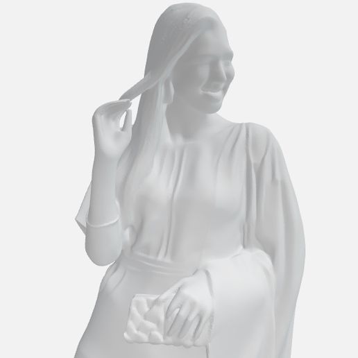 👧 Girl in Kurti Indian Wear・ OBJ File for 3D printing・Cults